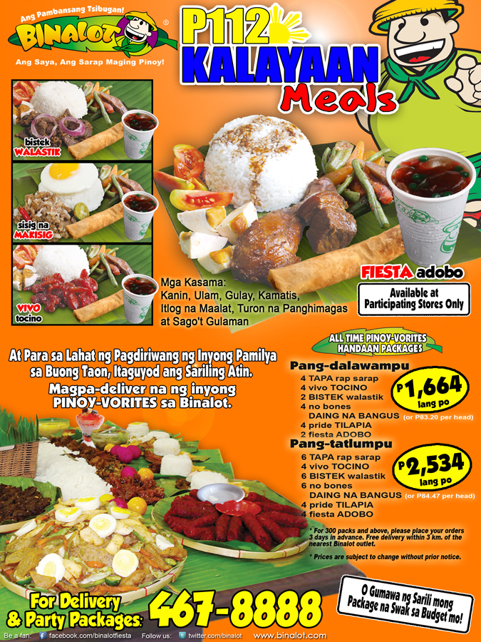 Kalayaan Meals are Back! - Binalot Fiesta Foods